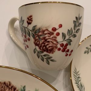 Lenox | Dining | 5 Piece Lenox Williamsburg Boxwood And Pine China ...